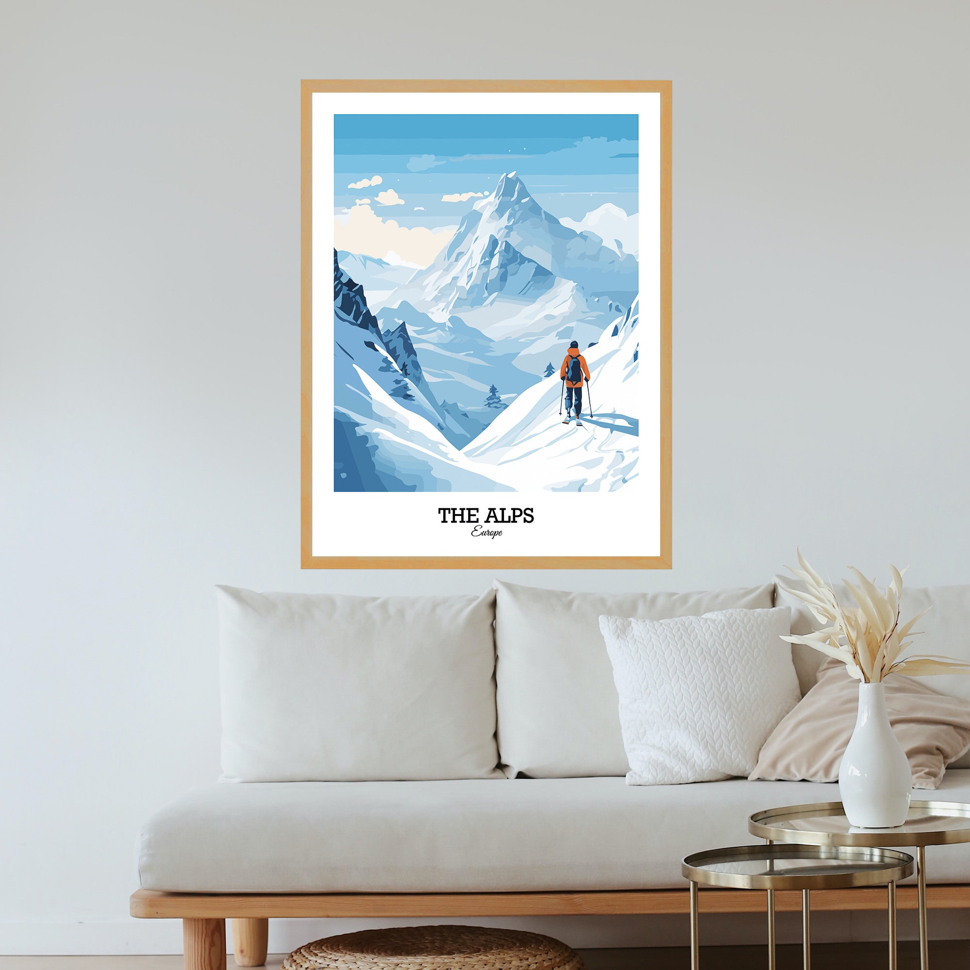The Alps Digital Travel Poster Printable Wall Art for Home Decor and ...