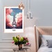Paris, Eiffel Tower Digital Travel Poster Print Printable Wall Art for ...