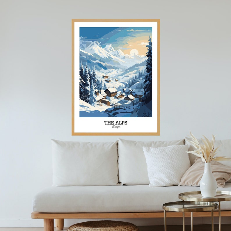 The Alps Digital Travel Poster - Printable Wall Art for Home Decor and ...
