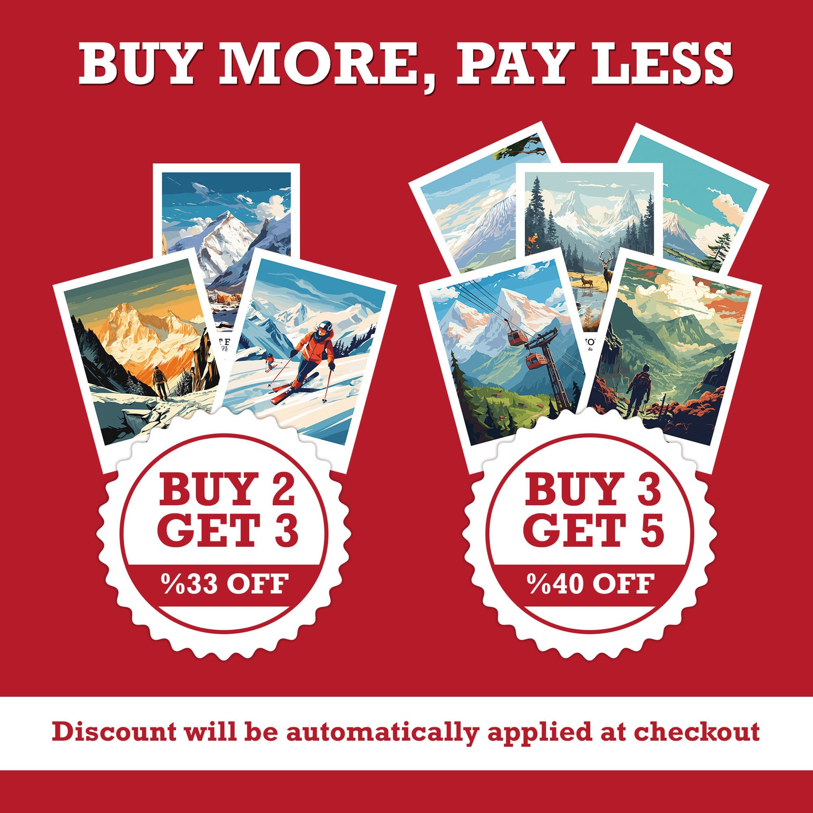 Kitzbühel Austria Poster, Austrian Alps Digital Travel Poster Print ...