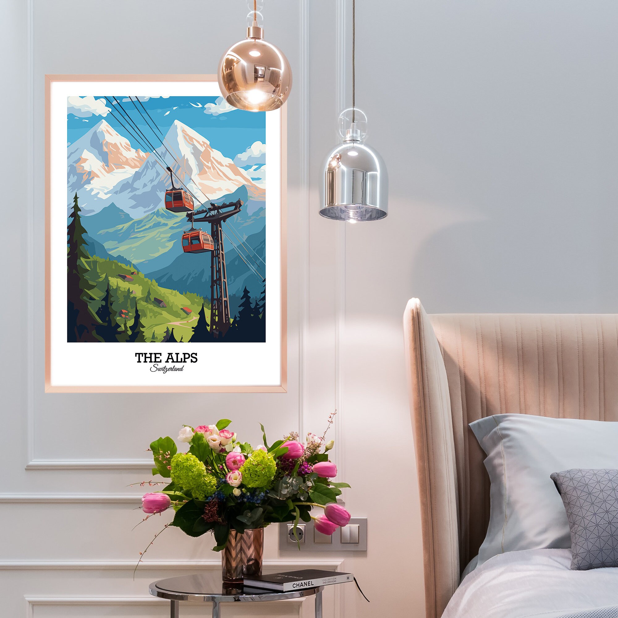 The Alps Digital Travel Poster Printable Wall Art for Home Decor and ...