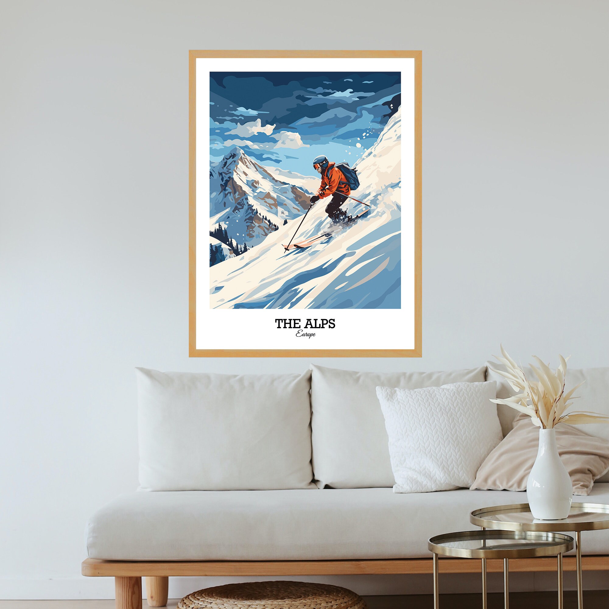 The Alps Digital Travel Poster - Printable Wall Art for Home Decor and ...