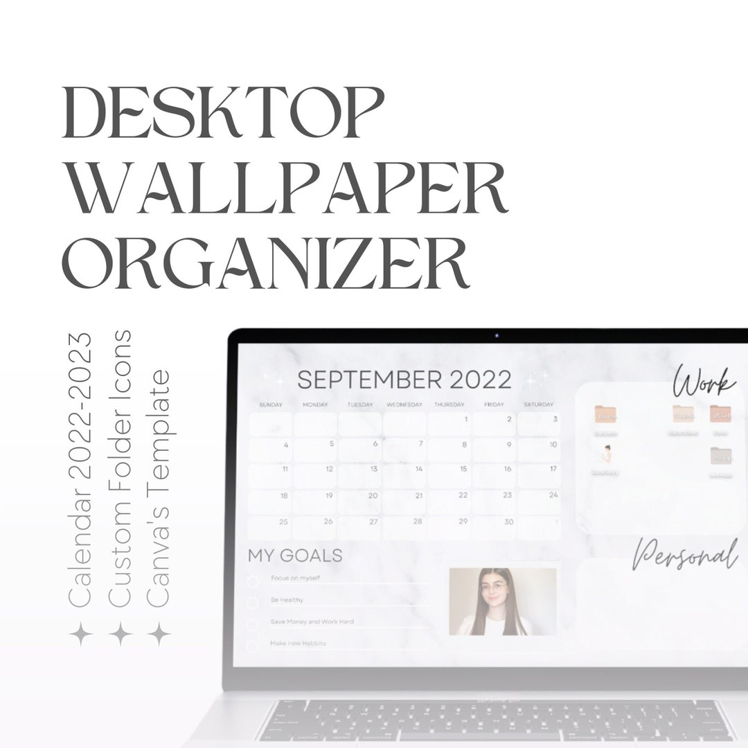 CALENDAR 2022 2023 | Desktop Organizer Wallpaper | Folder Icons | Mac ...