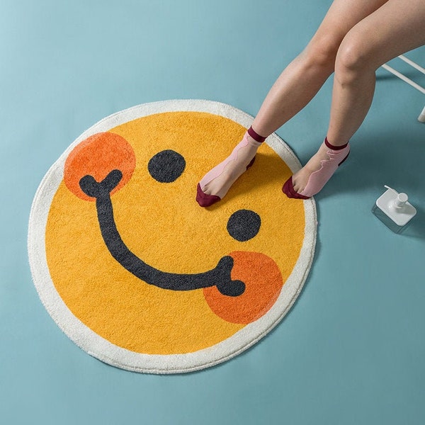 Round Bath Mat - Etsy