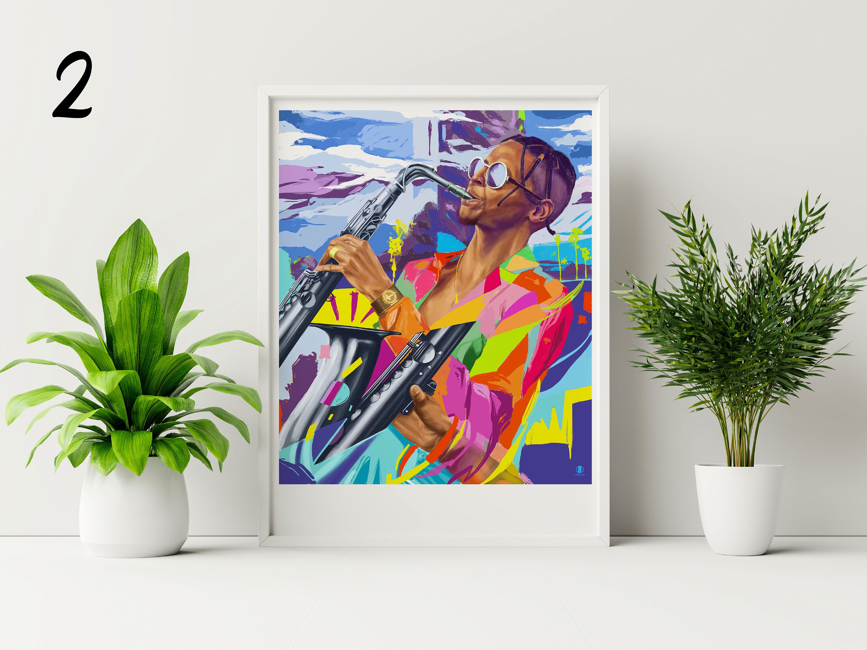 Masego Portrait Illustration Wall Art Print Digital Poster | Josfer - Etsy