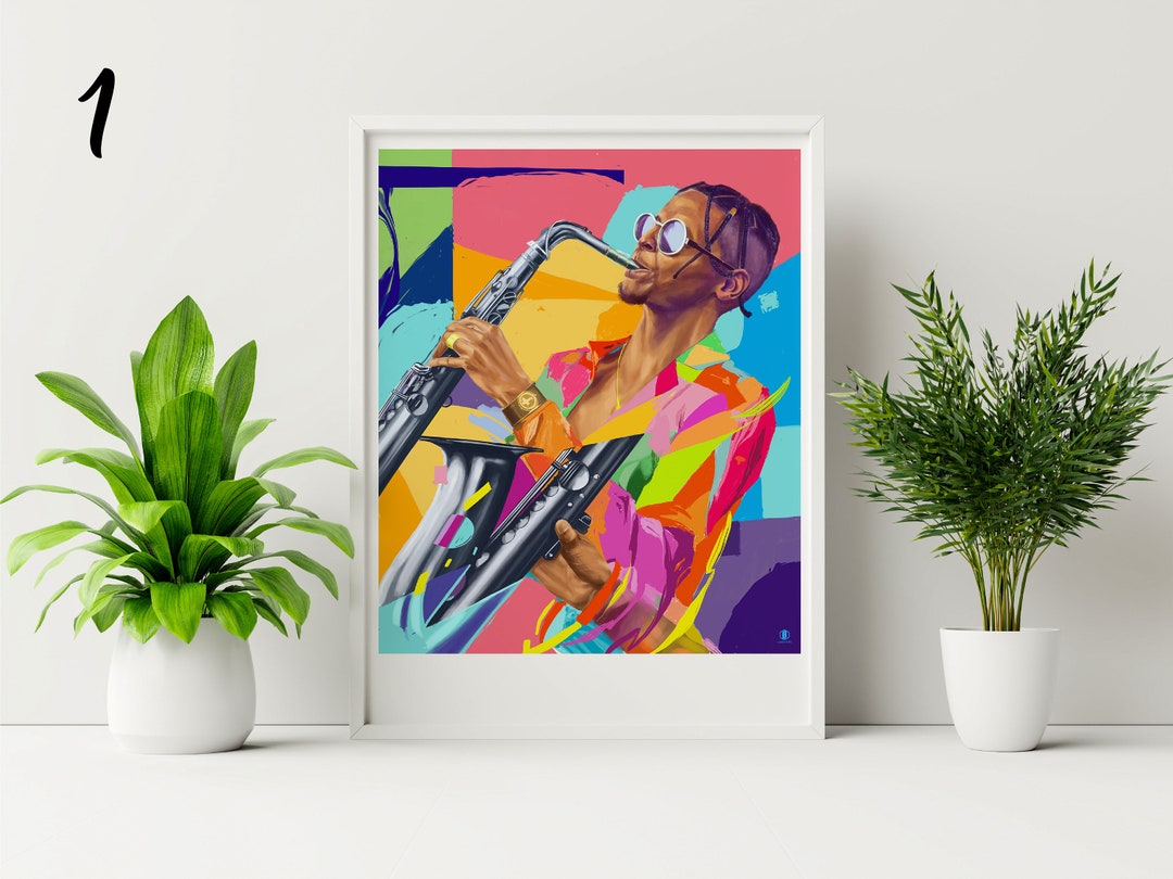 Masego Portrait Illustration Wall Art Print Digital Poster | Josfer - Etsy