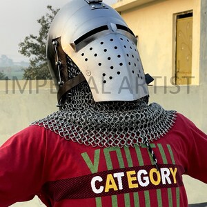 Medieval 18 Gauge Knight Viking Helmet Steel Roa Bascinet - Etsy