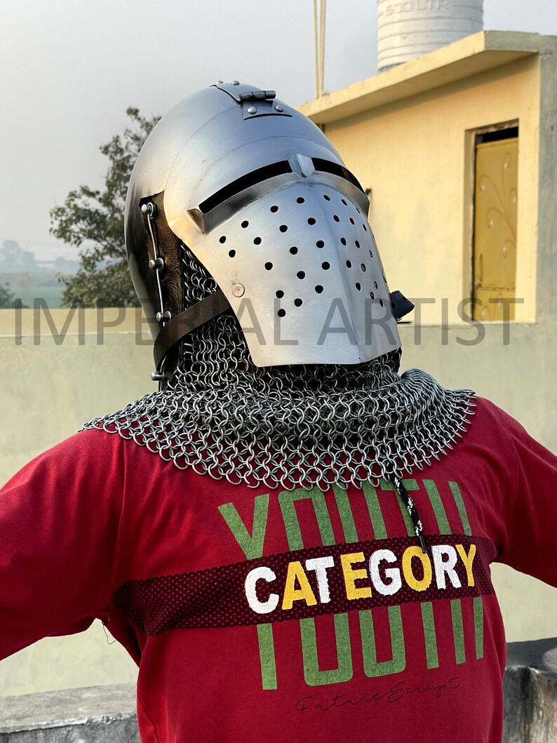 Medieval 18 Gauge Knight Viking Helmet Steel Roa Bascinet - Etsy