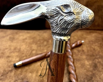 Antique Rabbit Head Cane - Etsy