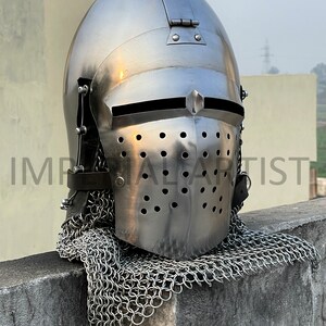Medieval 18 Gauge Knight Viking Helmet Steel Roa Bascinet - Etsy