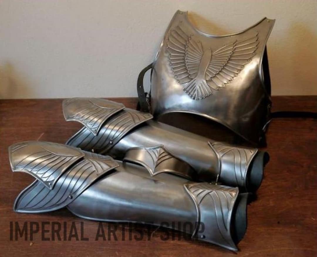 Medieval Elven Prince Armor Cuirass With Pair Leg Greaves & - Etsy