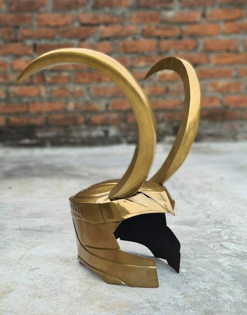 Loki Horned Helmet Loki Series Movie Thor Ragnarok Gold Crown - Etsy