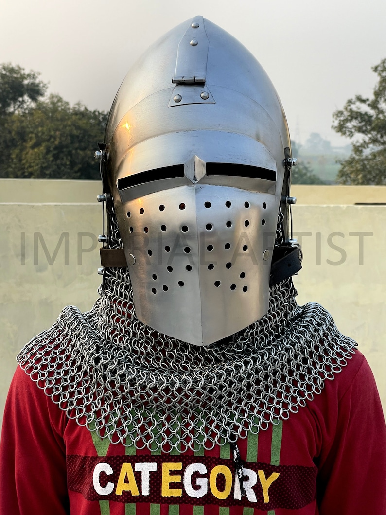Medieval 18 Gauge Knight Viking Helmet Steel Roa Bascinet - Etsy
