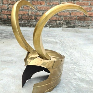 Loki Horned Helmet Loki Series Movie Thor Ragnarok Gold Crown - Etsy
