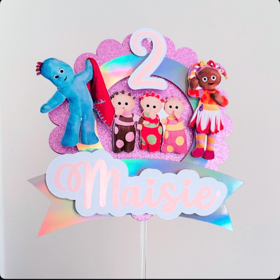 Personalised in the Night Garden Cake Topper - Etsy