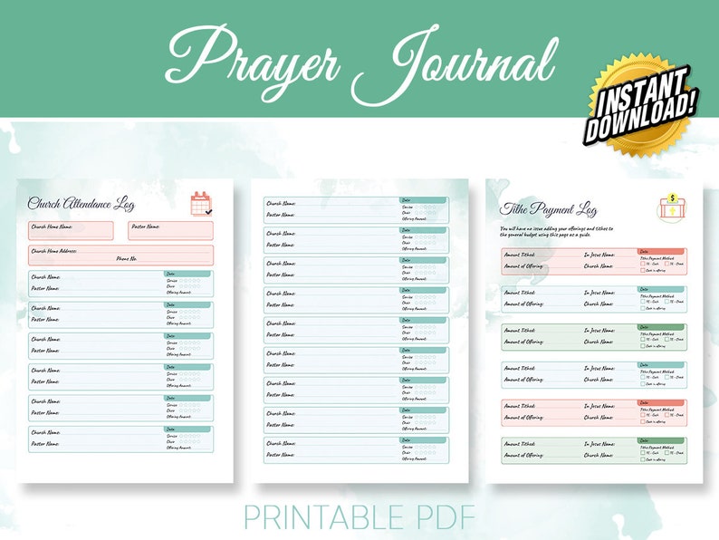 Daily Prayer Planner, Bible Study Planner, Planner for Ipad, Church ...