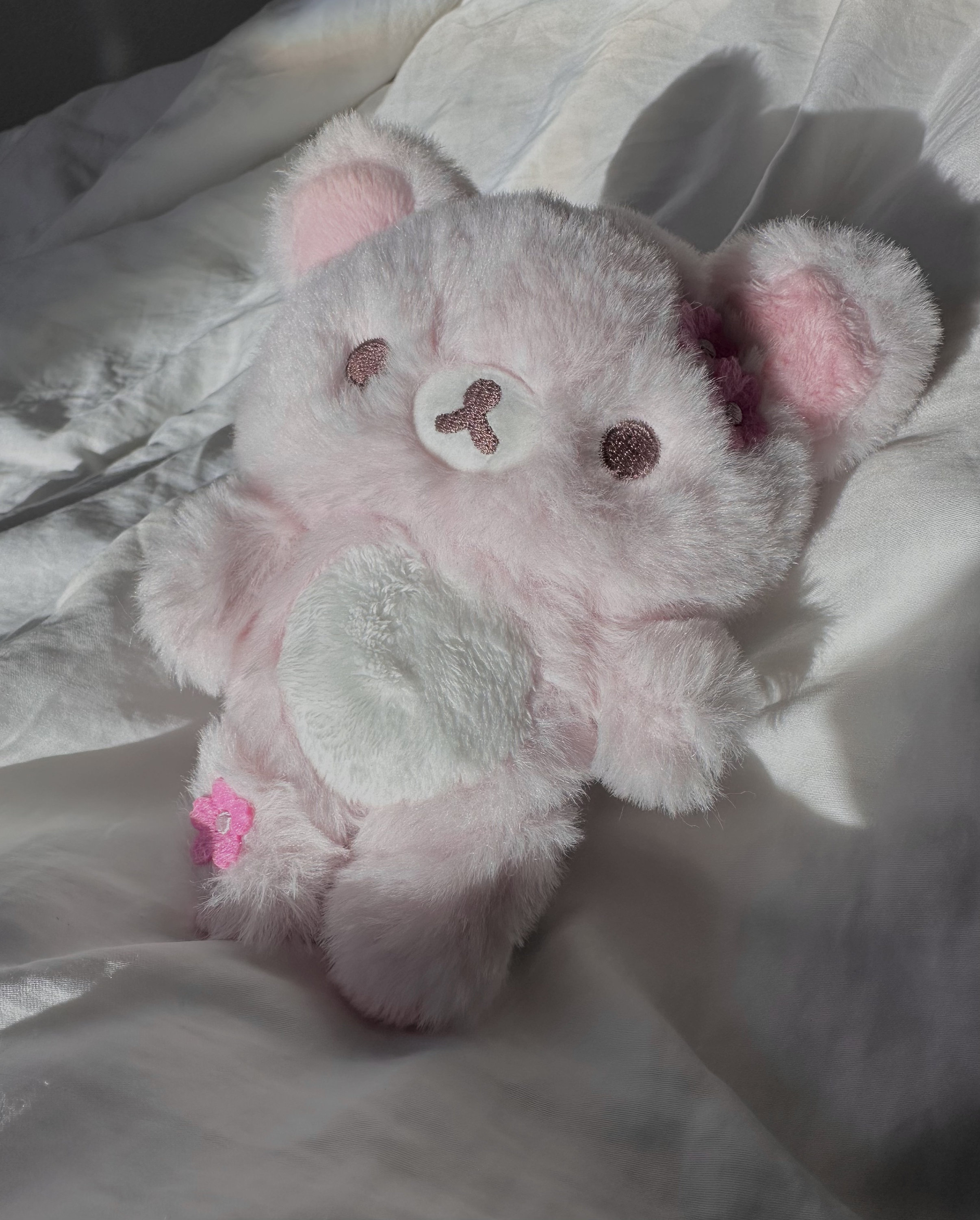 Sakura Rilakkuma Plush Keychain - Etsy