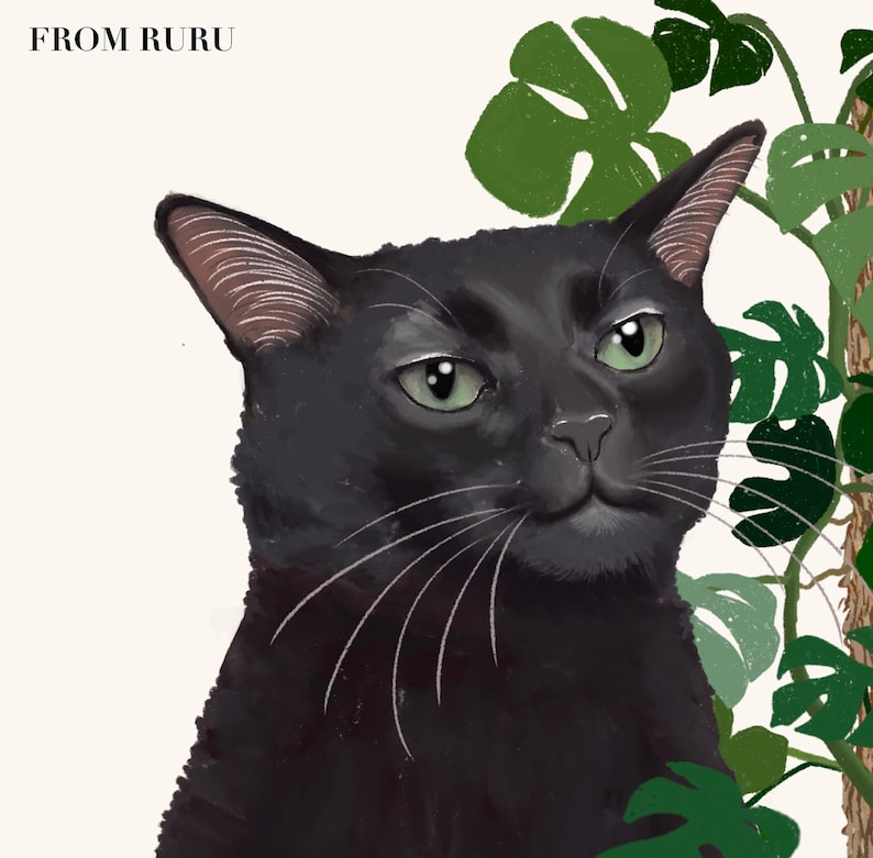 Zoning Out Cat, Cat Meme Art, Meme Art, Black Cat, Disassociating Cat ...