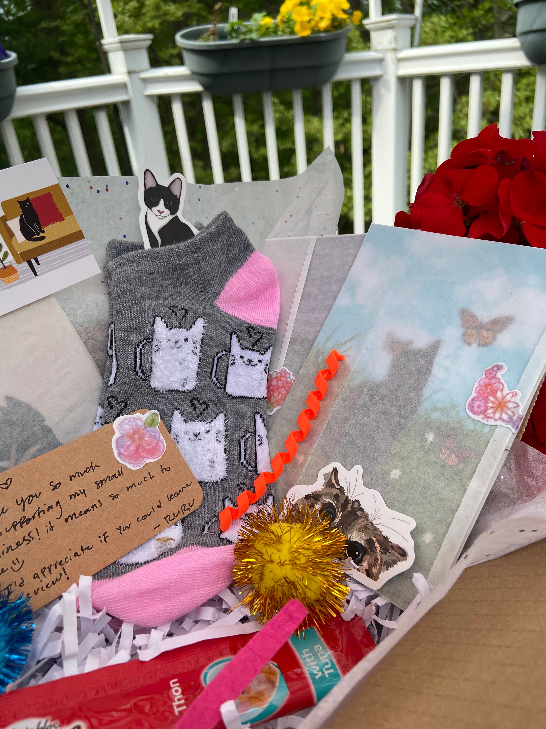 CAT GIFT BOX Medium Cat Lovers Gift Cat Mystery Box Cat | Etsy