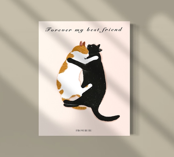 Good Friends Cats Best Friends" Cats Greeting Card – Sugar Bunny
