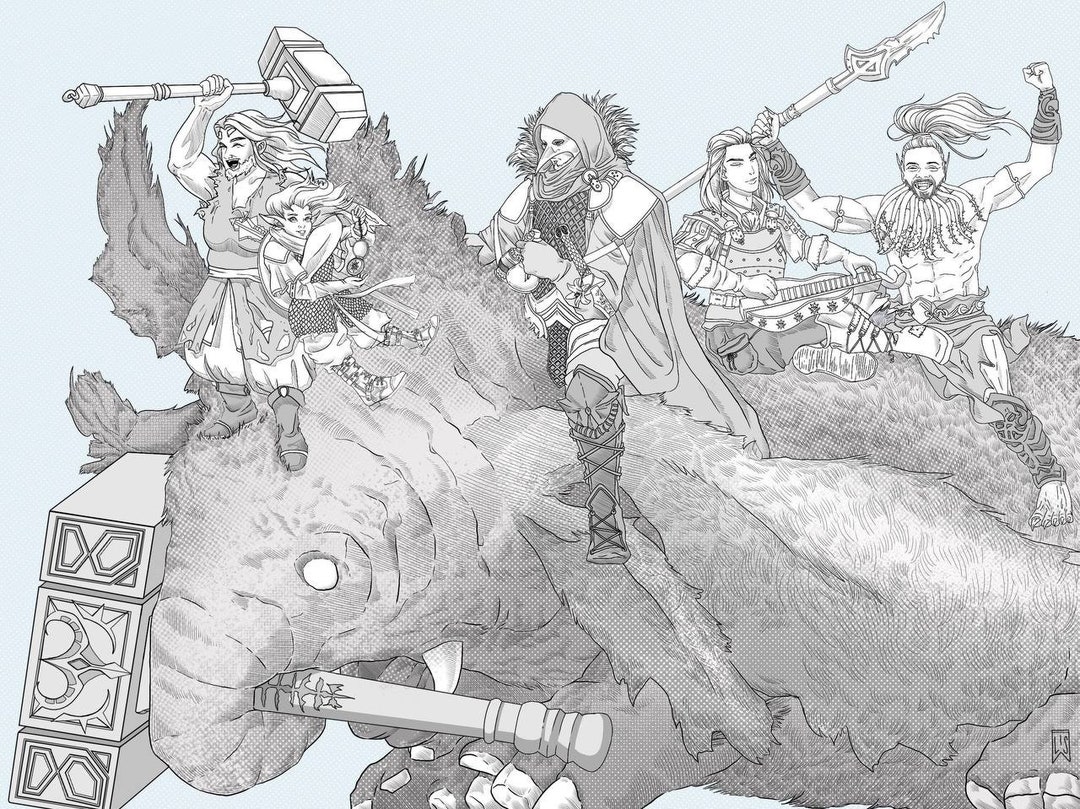 Art Commission original Characters, Dnd Party Members, Etc. - Etsy