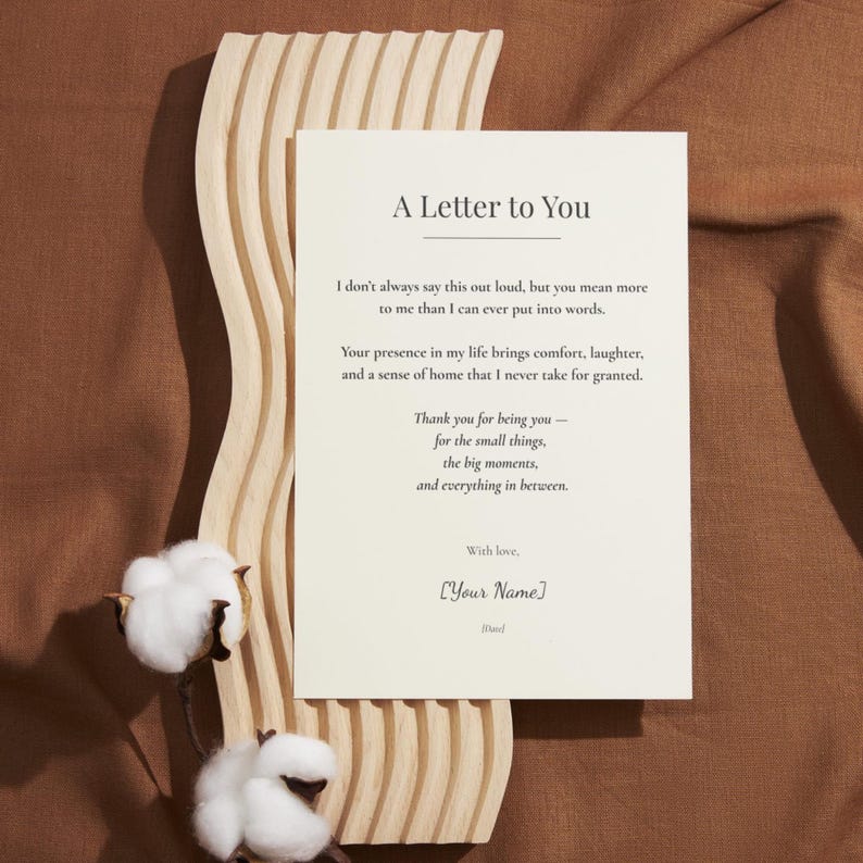 Long Distance Love Letter Printable | Editable Romantic Letter ...