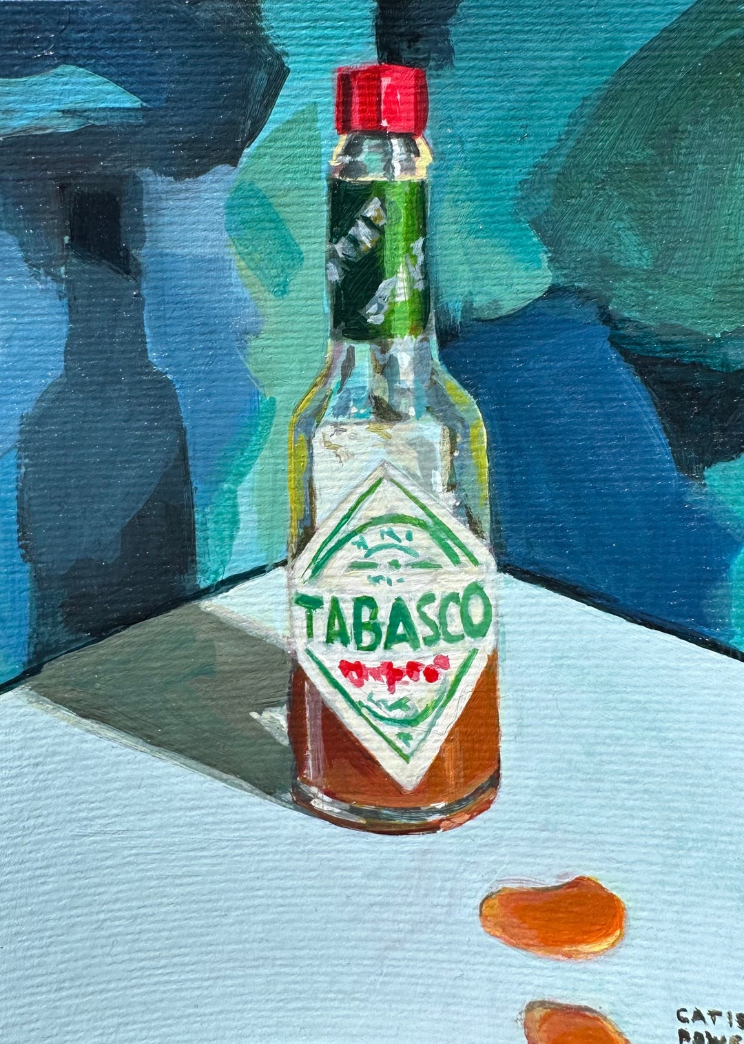 Tabasco. 4x6 Inch Original Acrylic Painting - Etsy