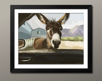 Mule Print - Etsy
