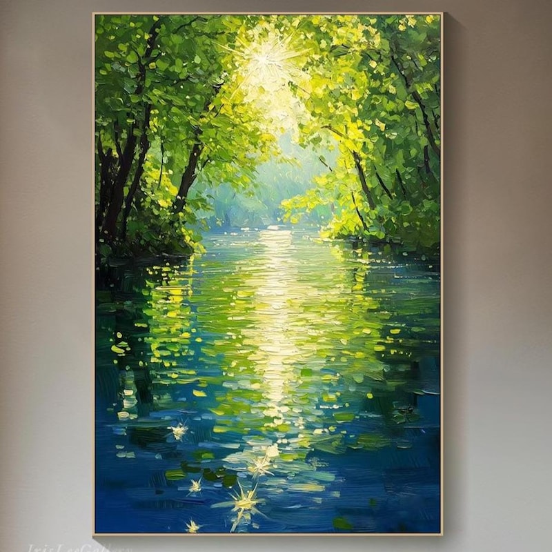 Forests Rivers Abstract Art - Etsy