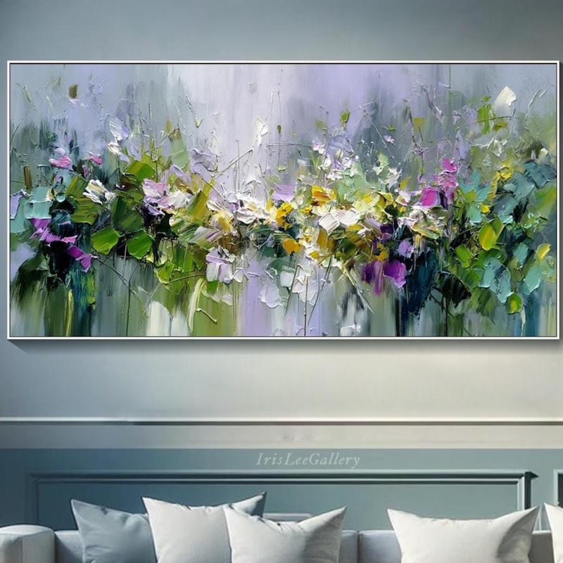 Lilac Abstract Art - Etsy