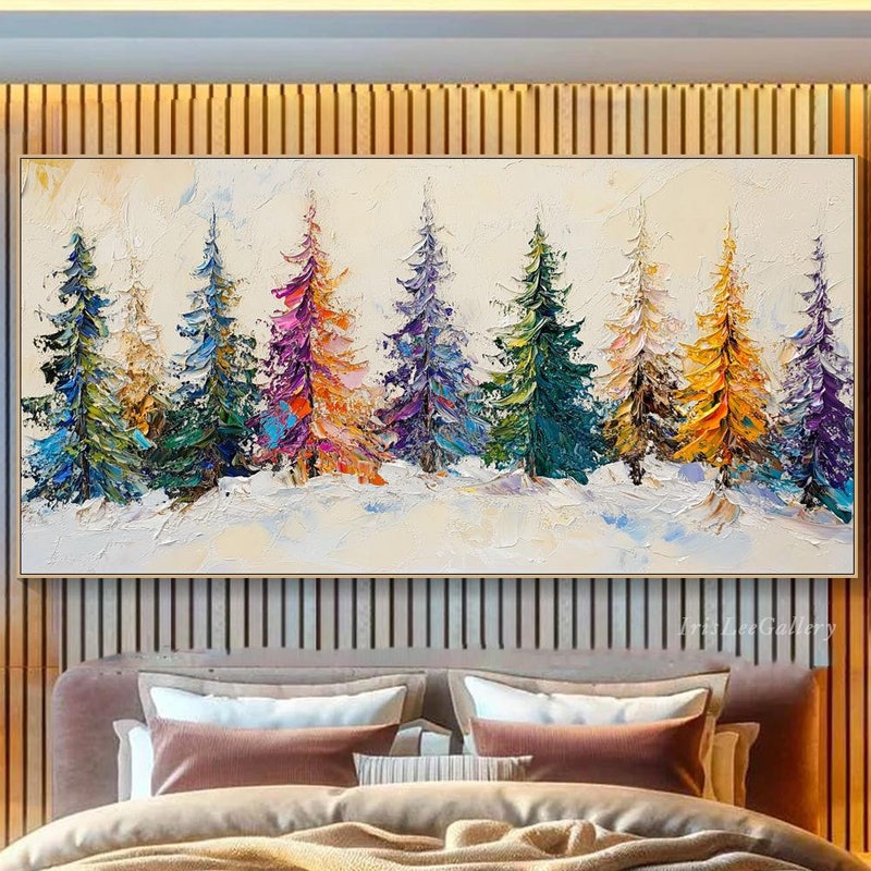 Winter Tree Painting - Etsy