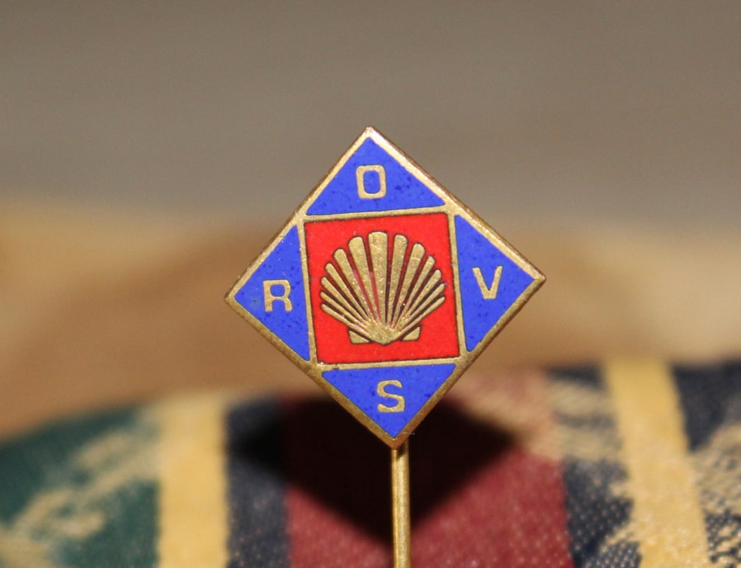 Rare Vintage 1960s Shell Oil Enamel Pin - Petroliana Collectible ...