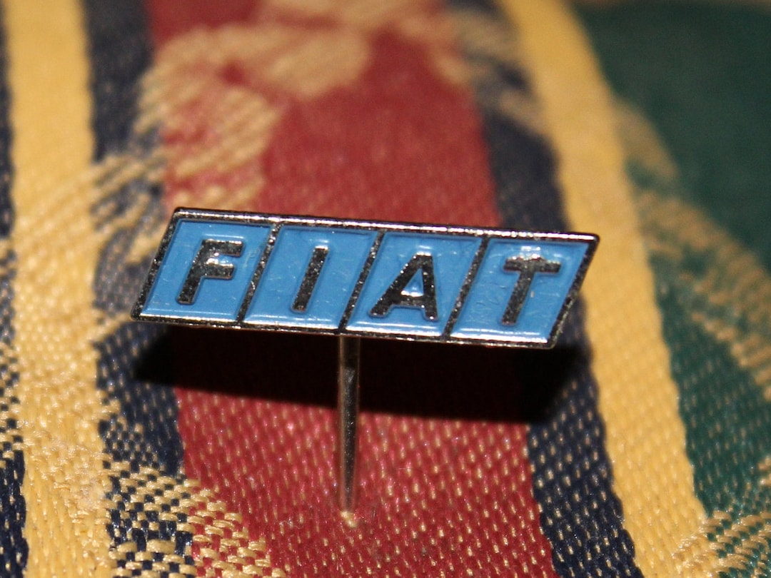 Vintage Fiat Logo Pins Badge - Automotive Motor Car 1960's - Etsy