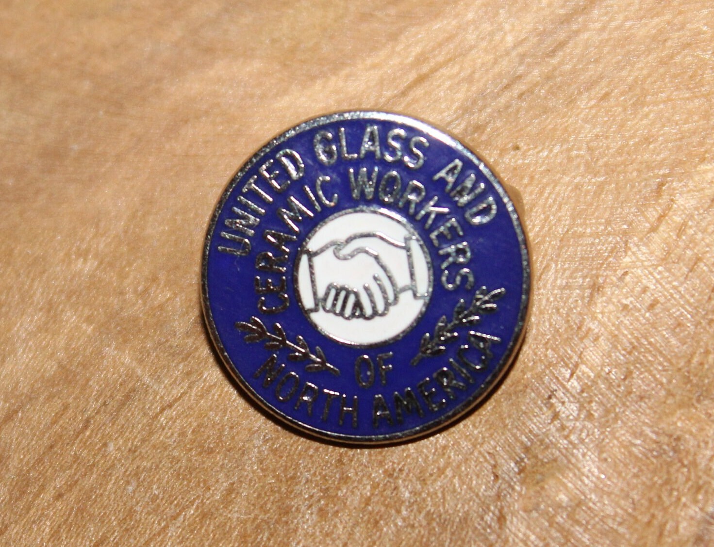 1960's Enamel Union Worker Badge for Glass and Ceramic - Etsy