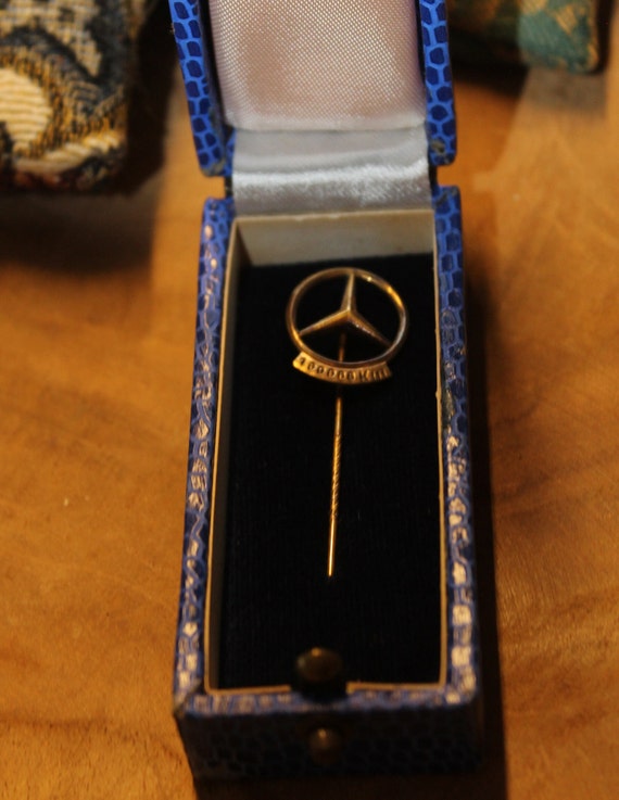 Vintage mercedes 100.000km pin - Gem