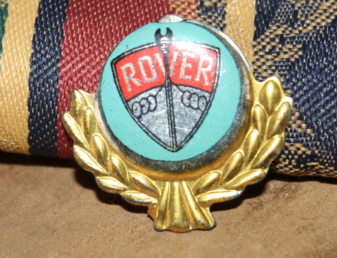 Vintage 1950s Rover Car Emblem Pin - British Automotive Memorabilia ...