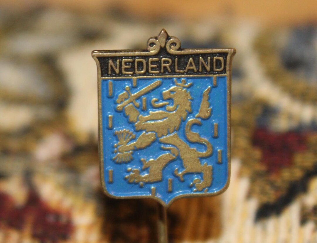 Vintage Dutch Lion Emblem Pin Nederland National Symbol Badge 1950's - Etsy