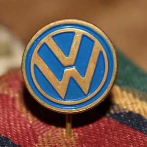 Vintage Volkswagen Pin - VW Volkswagen Logo - Lapel Tie Badge - Car ...
