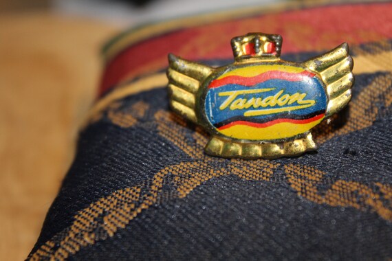 Vintage Tandon motorcycle badge - British motor pin 1… - Gem