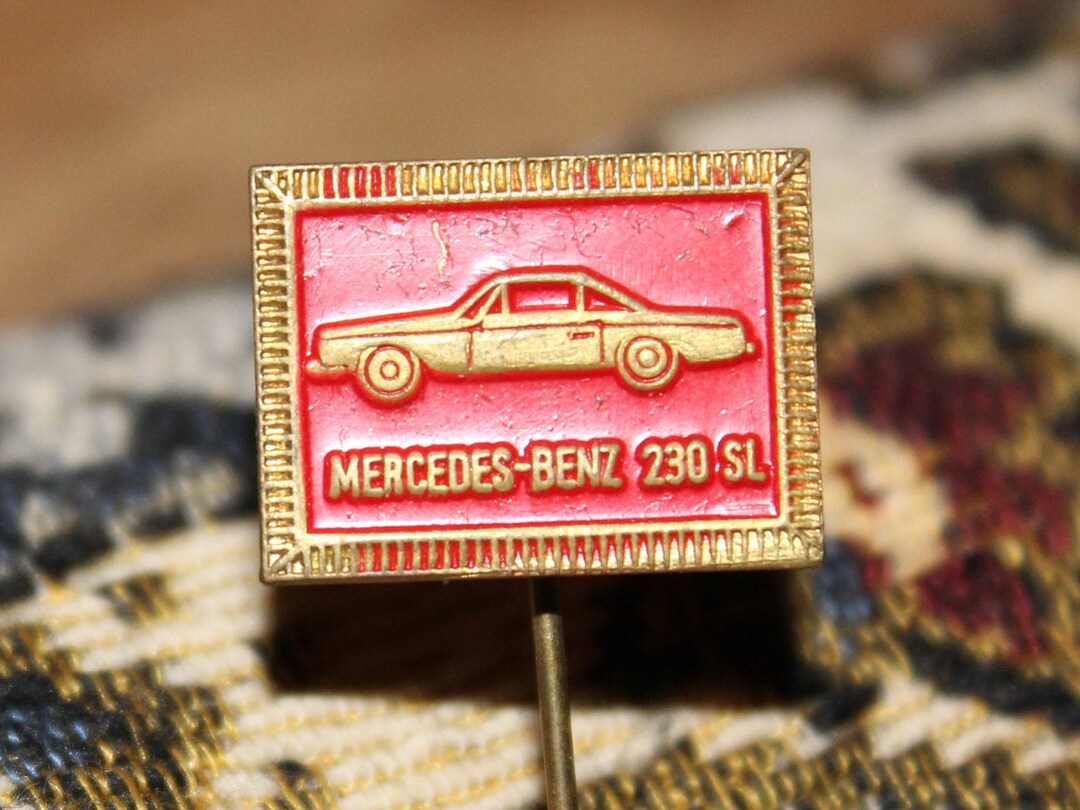 Mercedes Benz 230 SL / Vintage Pin Badge / Classic Car / Mercedes ...