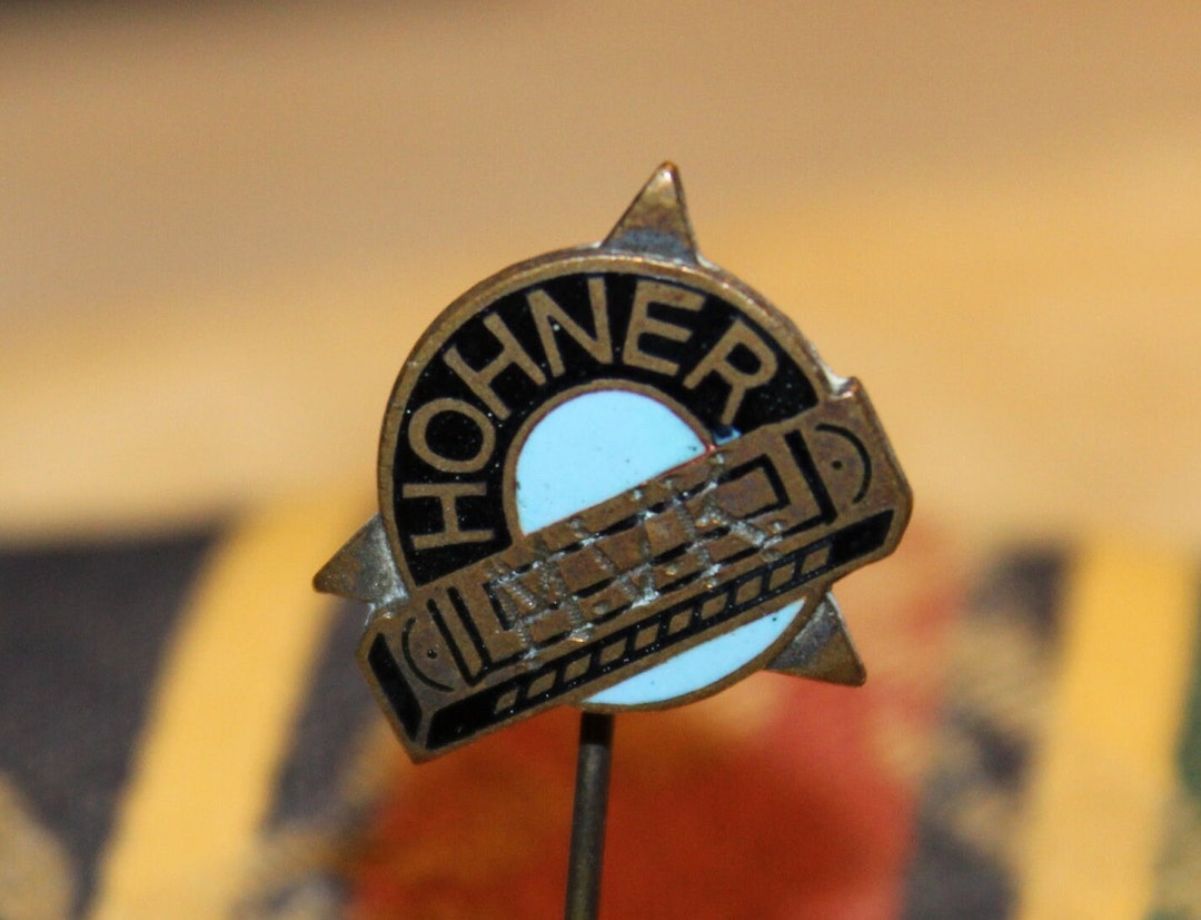 Antique Hohner Harmonica Pin Badge - Original 1920's Enamel Advertising ...