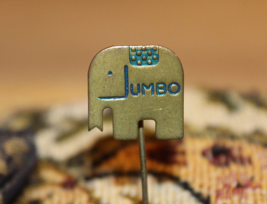 Vintage Jumbo Elephant Pin - Circus Animal Memorabilia Badge - Etsy