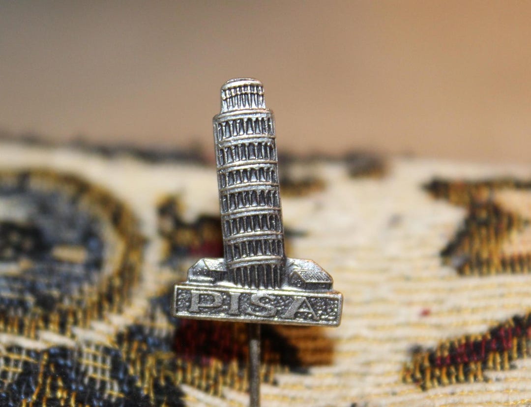Vintage Leaning Tower of Pisa Pin - Italian Tourist Memorabilia Fromthe ...