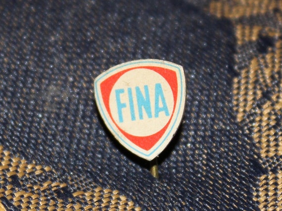 Vintage FINA Pin Badge Logo Oil Fuel Petrol 1960s Gas - Etsy