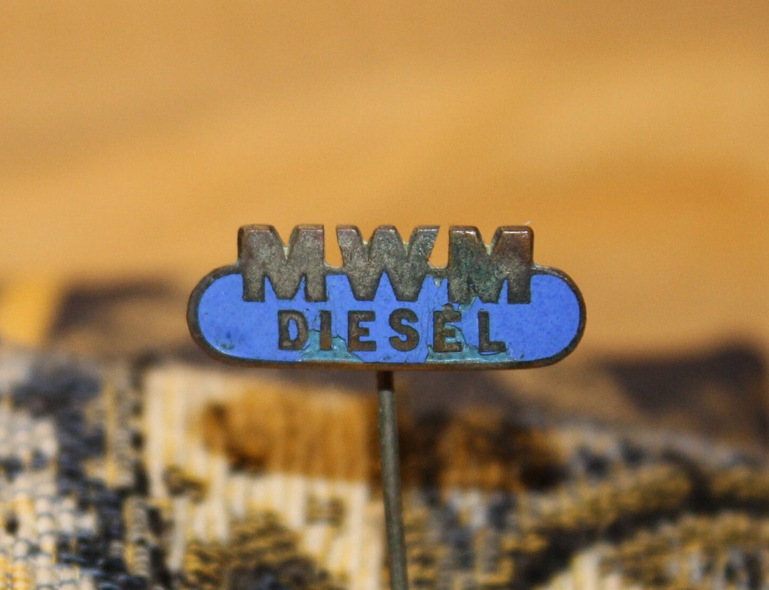 Vintage MWM Diesel Pin - Motoren Werke Manheim Advertising Badge CA ...