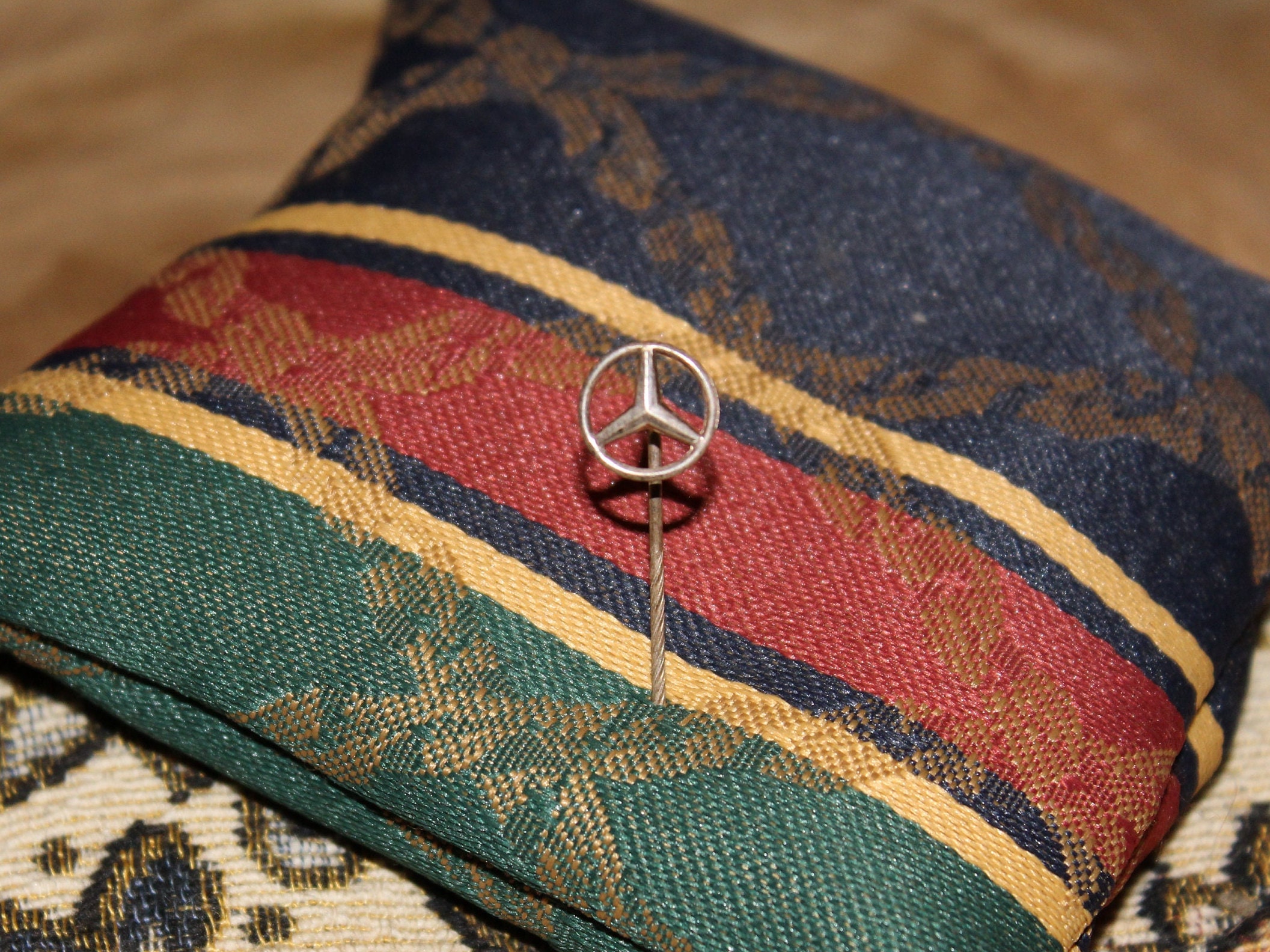 Vintage Mercedes Benz Automotive Pin Silver Star Motor Car Logo Emblem ...
