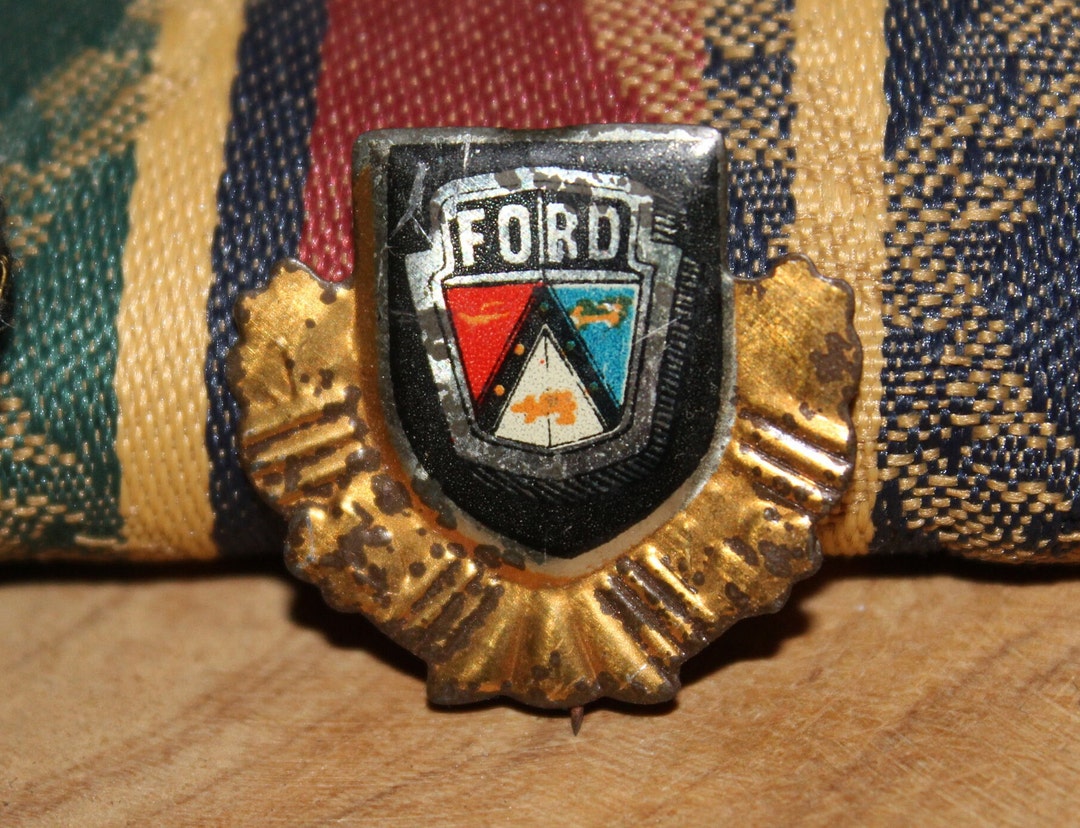 1960's Ford Automotive Badge - Vintage Ford Car Emblem Pin - Etsy