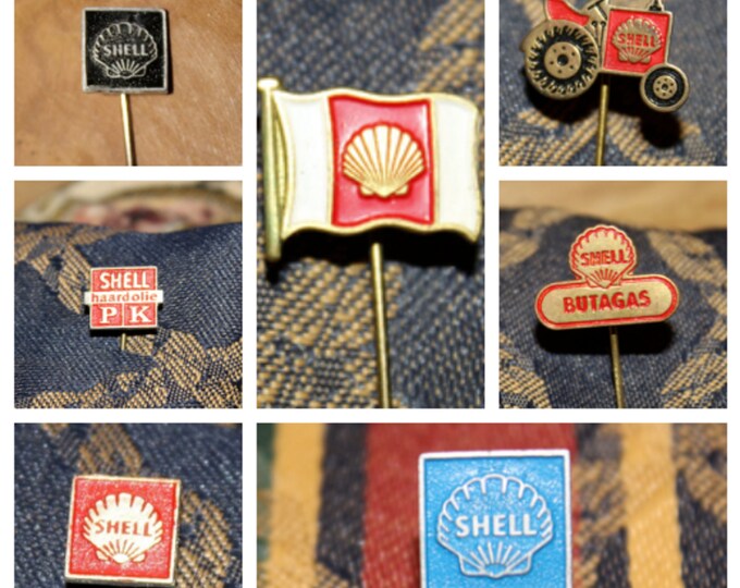 Vintage Shell Oil Logo Pin Badge - Motor Petrol Advertising 1960's - Etsy