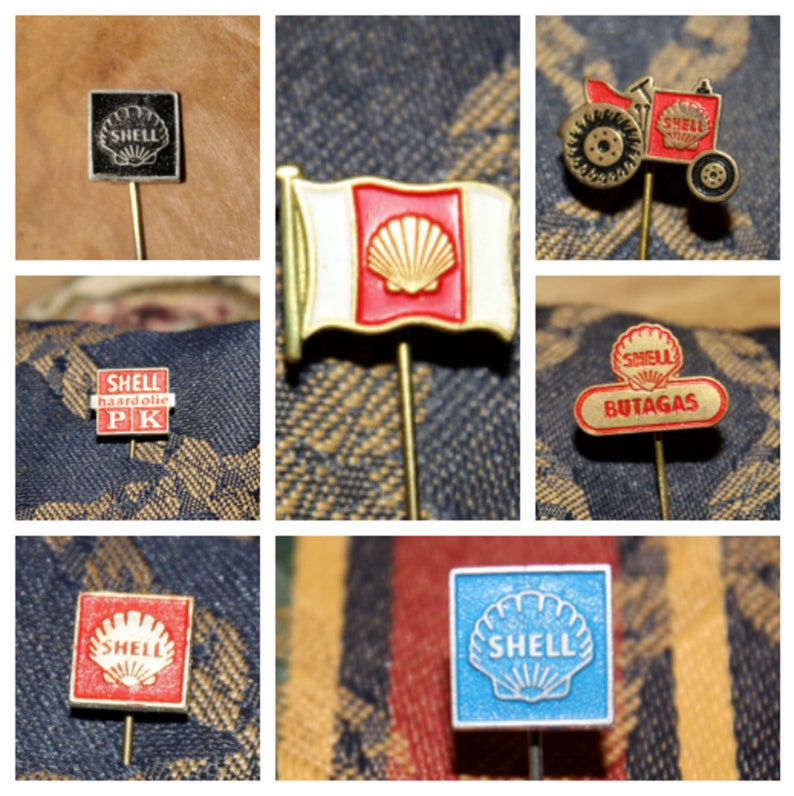Vintage Shell Oil Logo Pin Badge Motor Petrol Advertising 1960's - Etsy