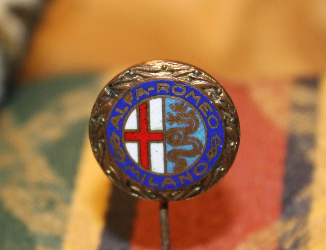Vintage Alfa Romeo Pin - Enamel Logo Advertising Badge - 1960 - Etsy